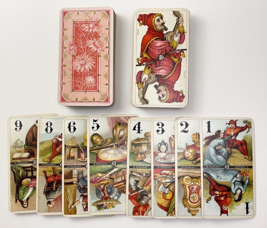 C.1930 Dondorf Tarot Microscopique 77/78 Cards - Etsy