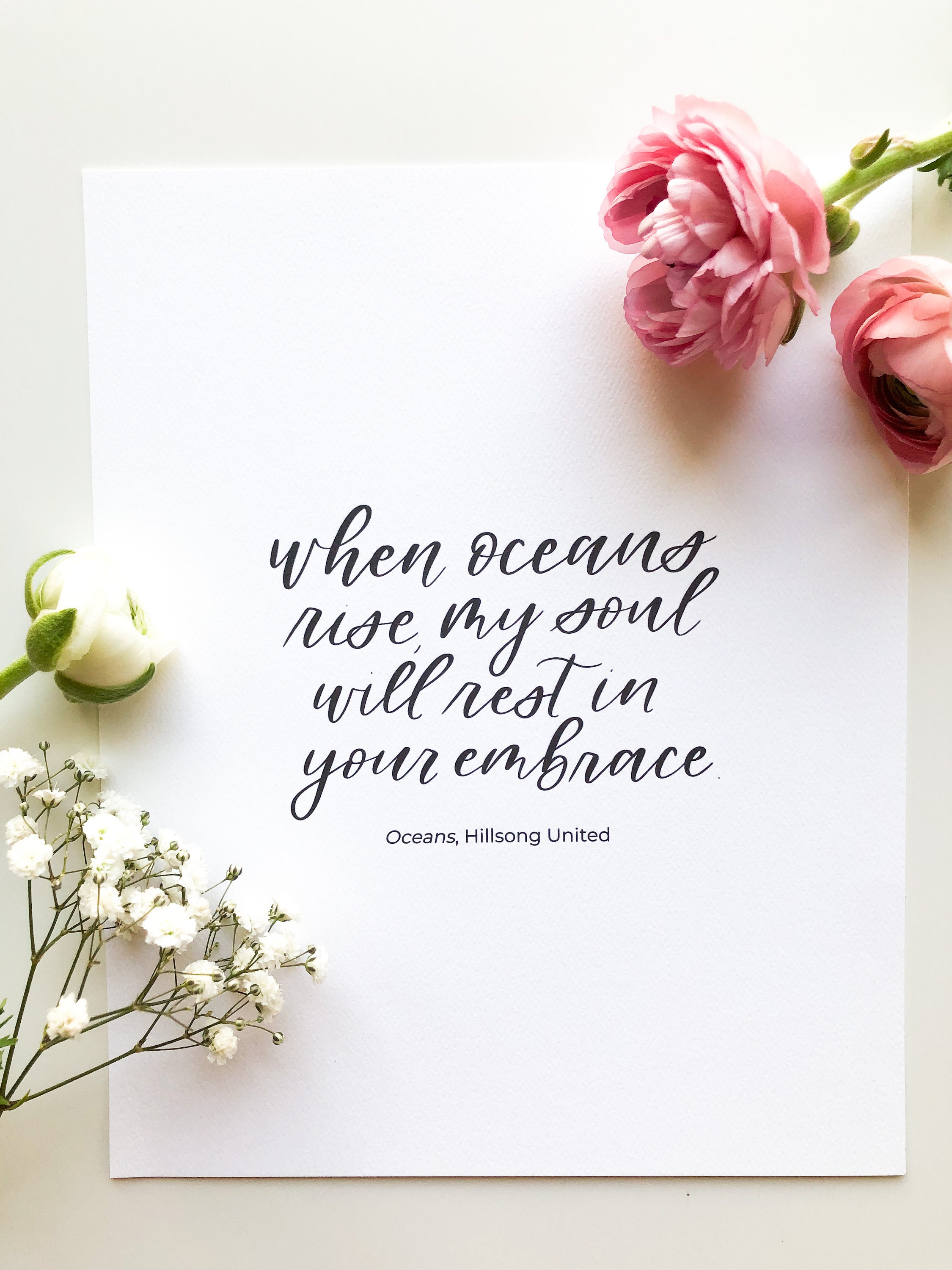 8x10 Calligraphy Prints, Calligraphy Bible Verse Prints, Calligraphy ...