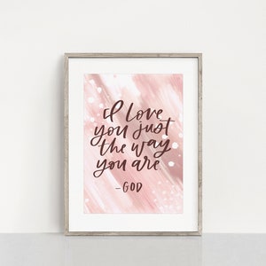 Digital Download "i Love You Just the Way You Are" Digital Art Print ...