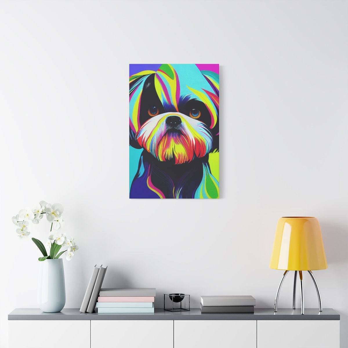 Shih Tzu Canvas Wall Art Shih Tzu Art Dog Canvas Print - Etsy