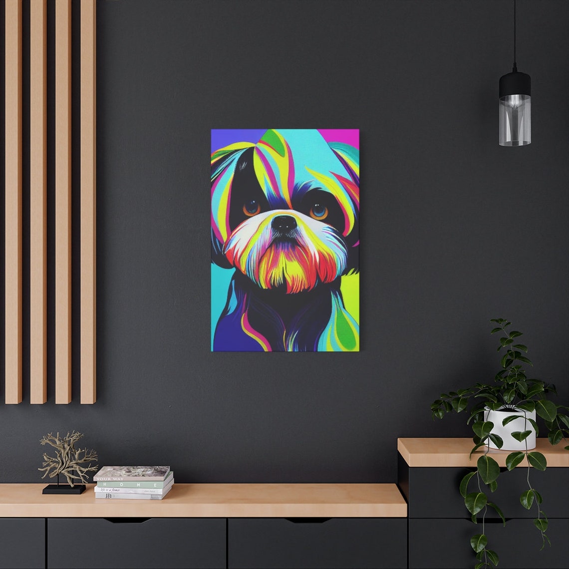 Shih Tzu Canvas Wall Art Shih Tzu Art Dog Canvas Print - Etsy