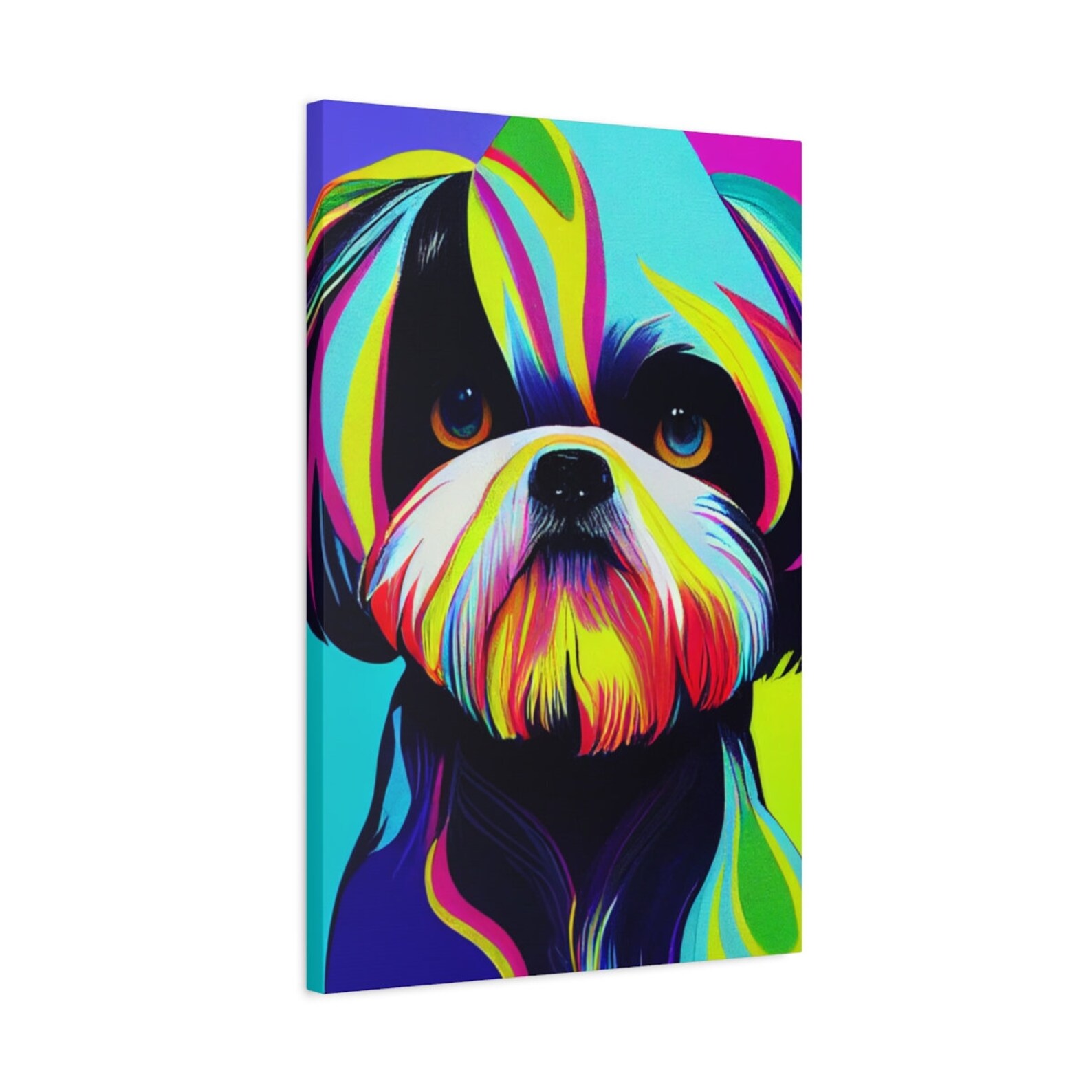 Shih Tzu Canvas Wall Art Shih Tzu Art Dog Canvas Print - Etsy