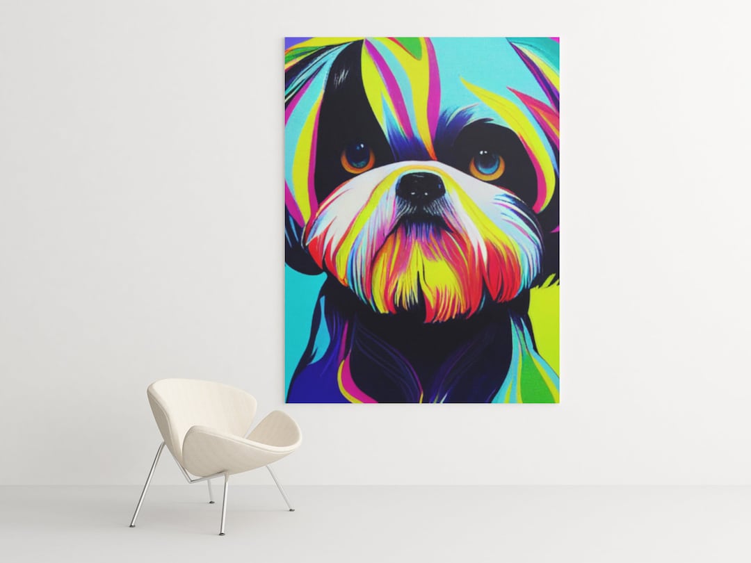 Shih Tzu Canvas Wall Art Shih Tzu Art Dog Canvas Print - Etsy