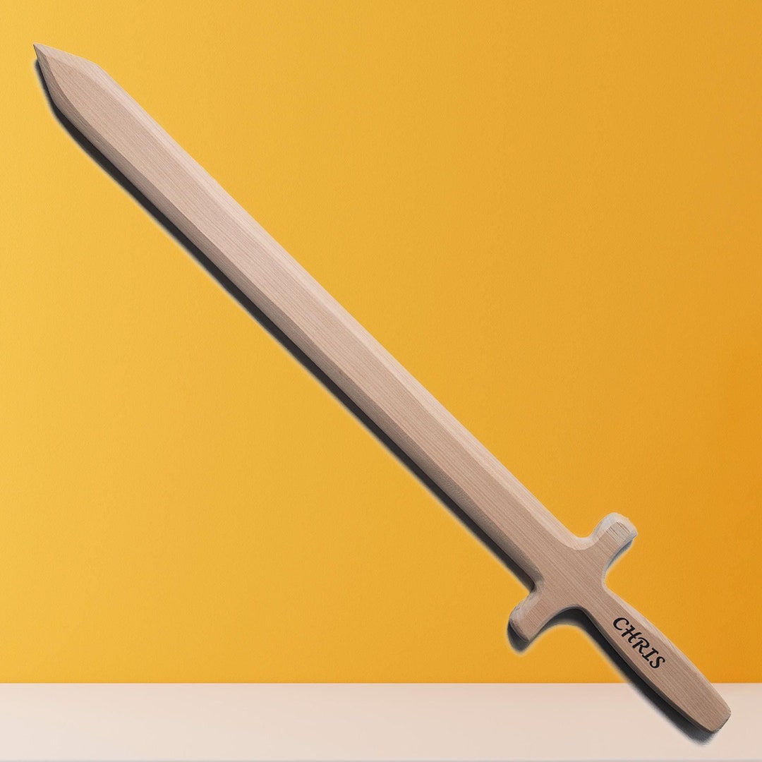 Wooden Toy Swords, Handmade Sword for Kids, Lightweight Wood Toy, Sword ...