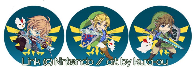 Legend of Zelda Button pins 2.25 in Breath of the Wild - Etsy