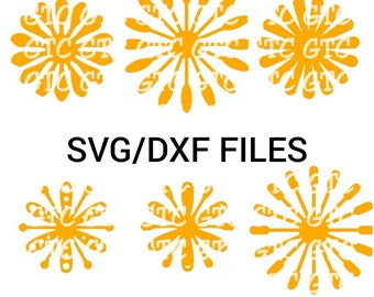 Flower Center Svg Paper Flower Centers Svg Template Paper - Etsy