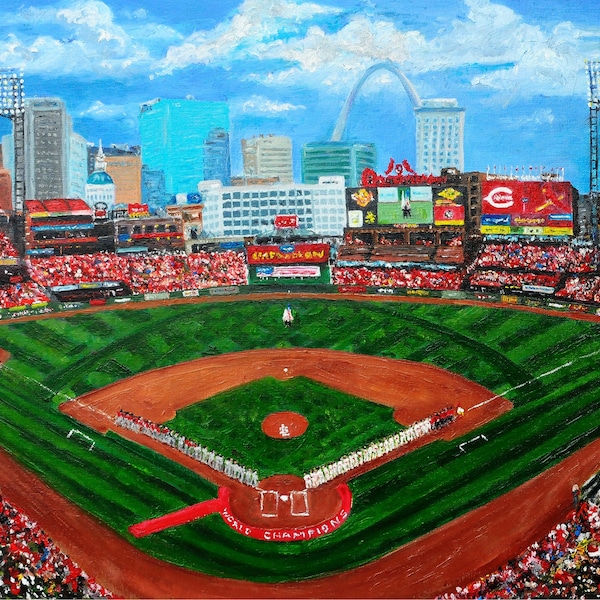 St Louis Art Busch Stadium - Etsy