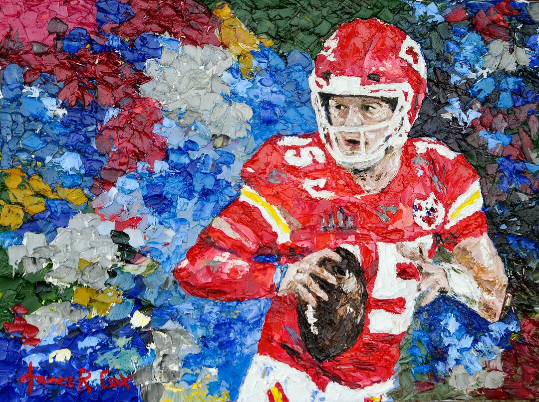Patrick Mahomes Oil Painting Print - Etsy