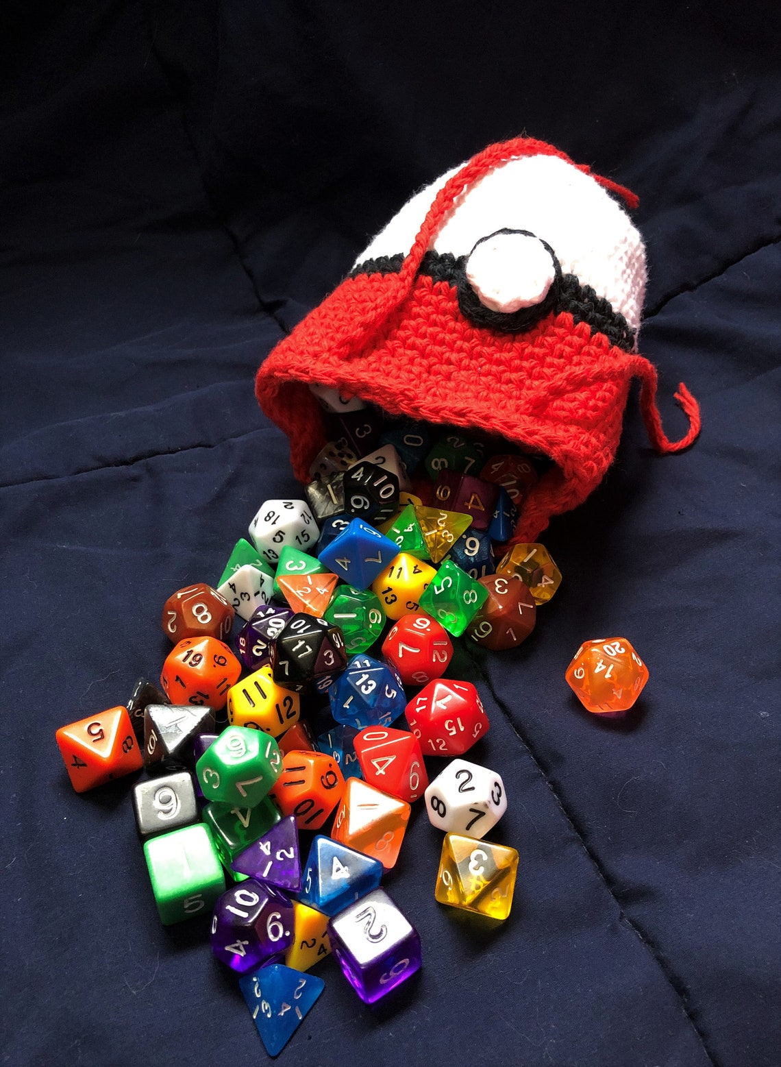 Poke Ball Dice Bag - Etsy