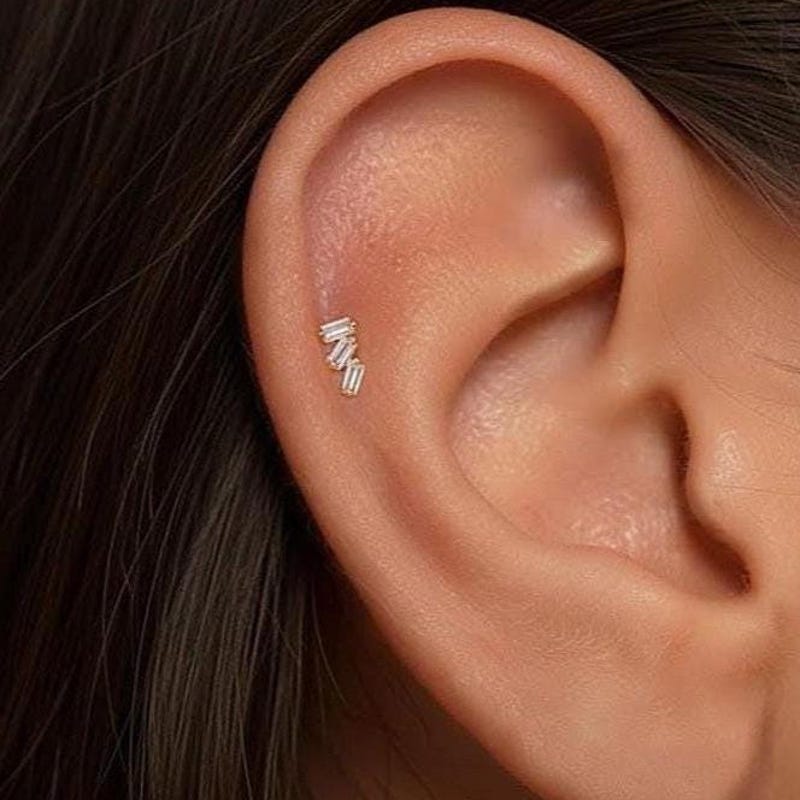 Flat Back Baguette Stone - Etsy