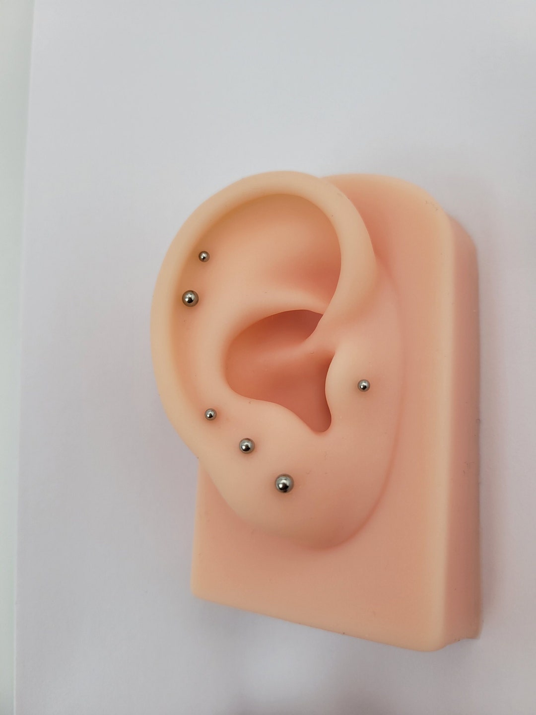 Ball Stud Titanium Push Pin Labret, 20G/18G/16G Threadless Flat Back ...