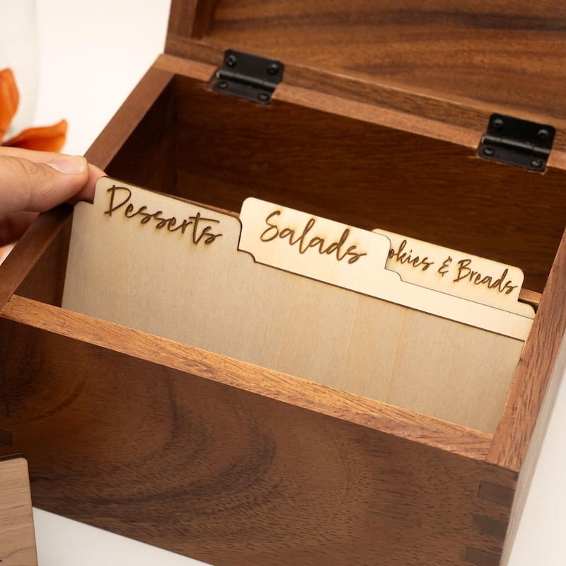 Recipe Box Dividers - Etsy