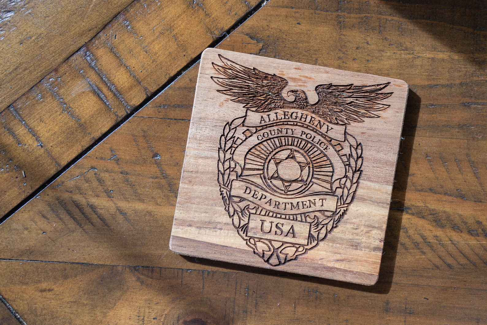 Police Department Set of 4 Coasters - Law Enforcement Loved One Gift ...