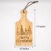 Merry Christmas Tree Mini Christmas Cutting Board Handcrafted Festive ...