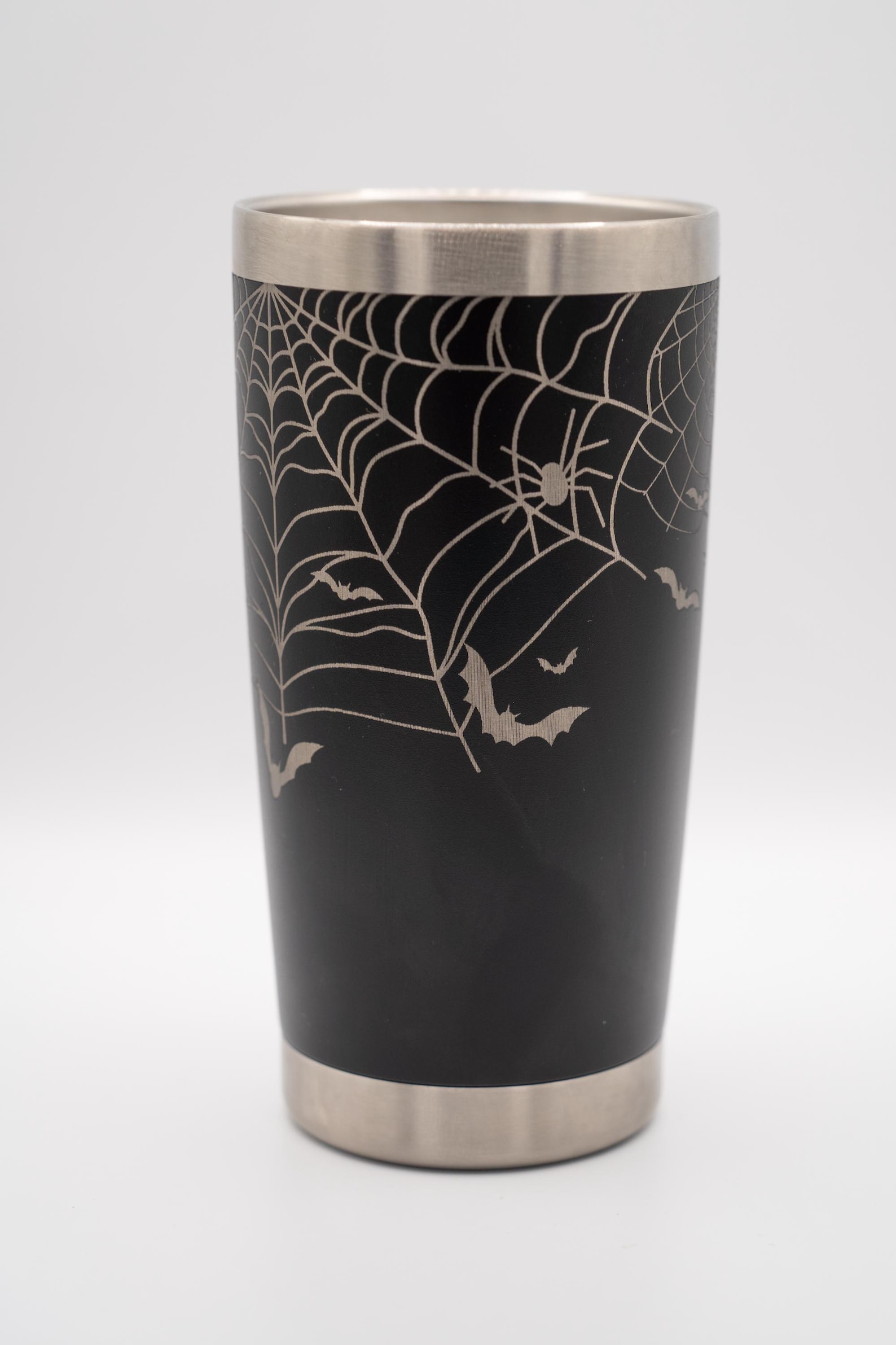 Halloween Spider Web Tumbler - Full Wrap 20 Oz Travel Mug With Laser ...