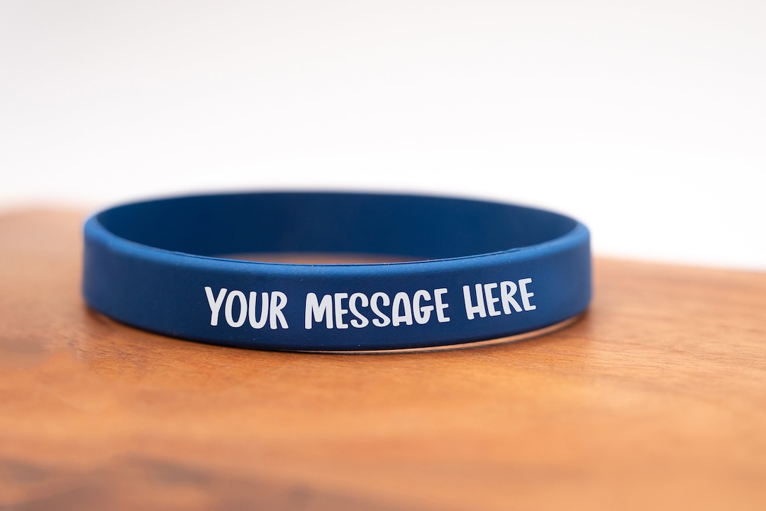 Custom Silicone Wristbands - Personalize Your Message! Durable ...