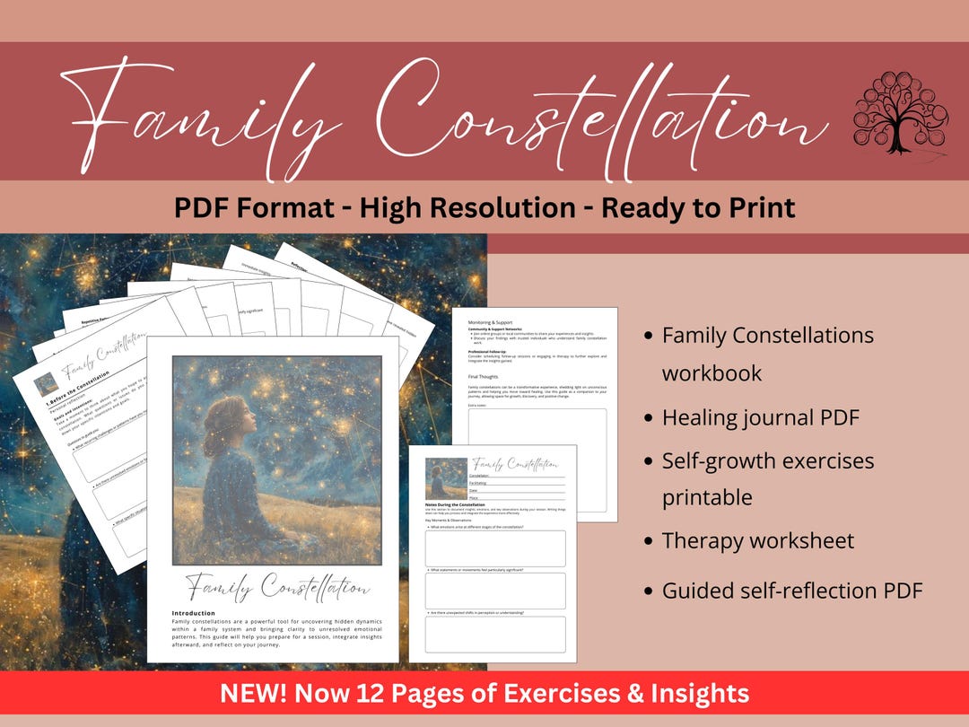 Family Constellations Guide – Printable PDF Exercises – Before & After ...