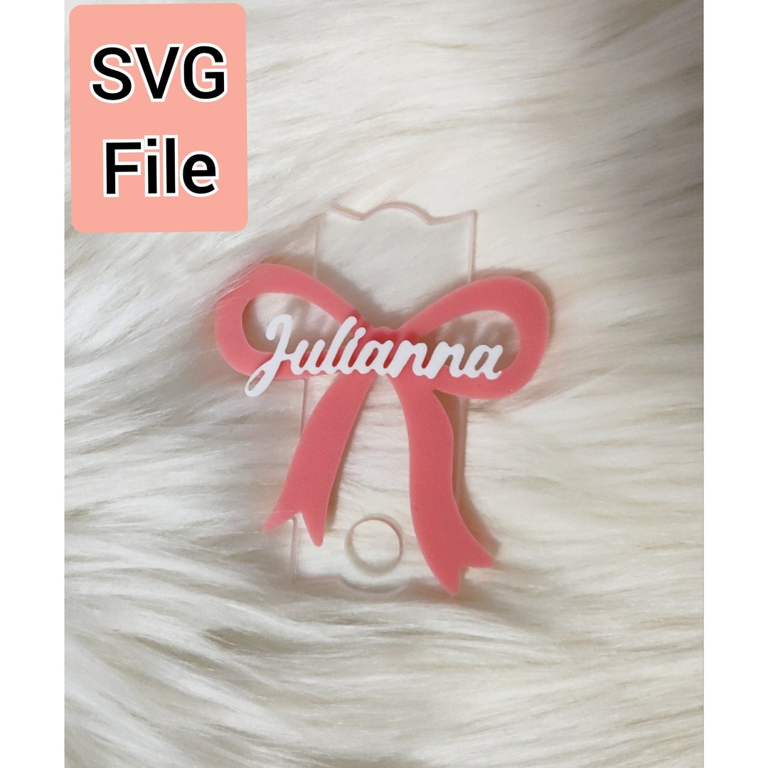 Bow Stanley 40oz Topper SVG File - Etsy