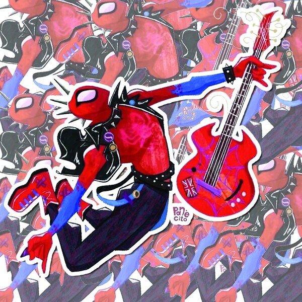 Spider Man Into the Spider Verse Sticker - Etsy