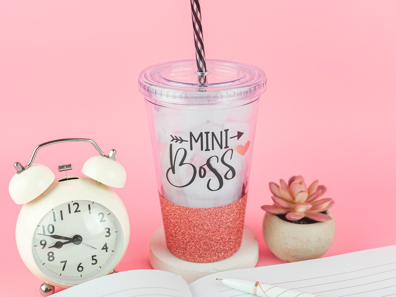 Boss Lady and Mini Boss Tumbler Set | Mommy and Me Set | Glitter Dipped ...