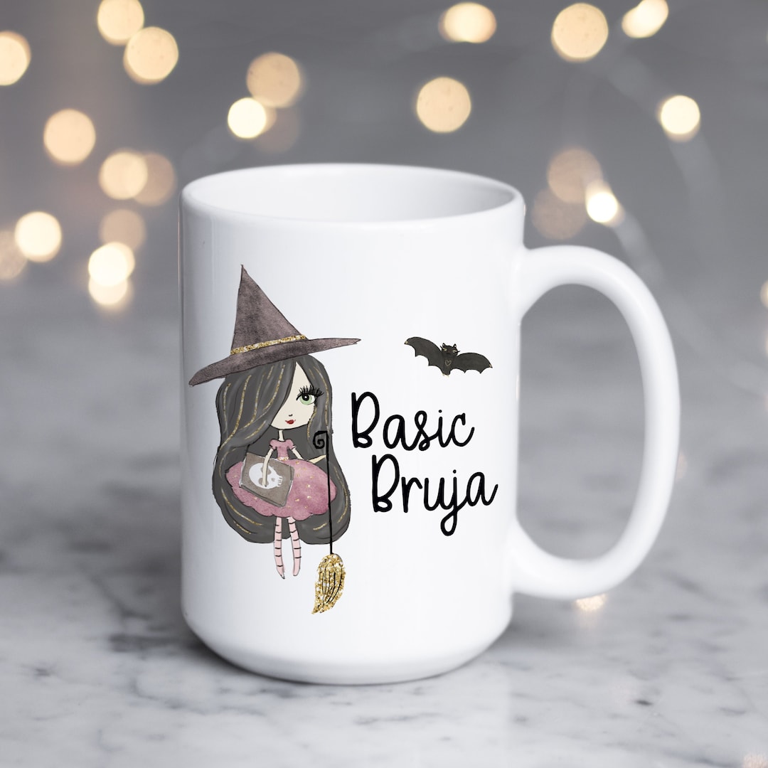 Halloween Coffee Mug With a Witch | Basic Witch Coffee Mug | Basic ...