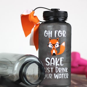 Oh for Fox Sake Bottle, Fox Water Bottle, Oh for Fox Sake Drink Your ...