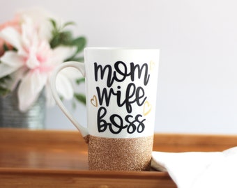 Boss Mom Wife Mug - Etsy
