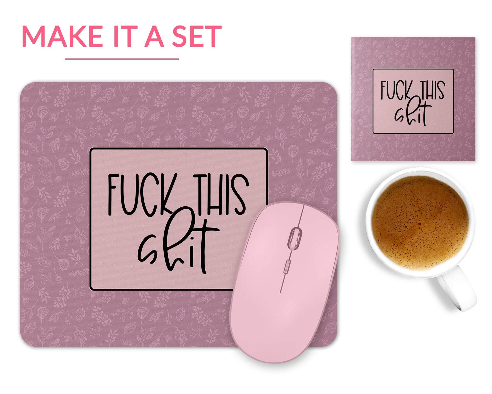 Cute Desk Mat Cubicle Decor Custom Mouse Pad Cute Office | Etsy