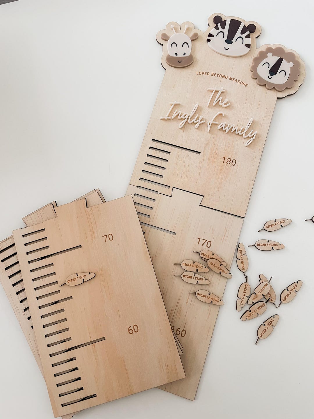 Leaf Height Chart Markers - Etsy