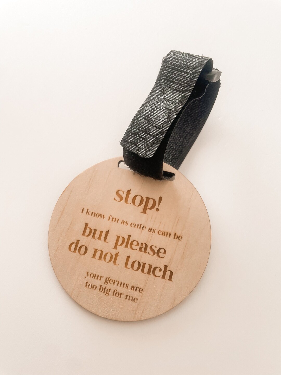 No Touching Baby Sign Do Not Touch Baby Tag Baby Germ Stroller Sign - Etsy