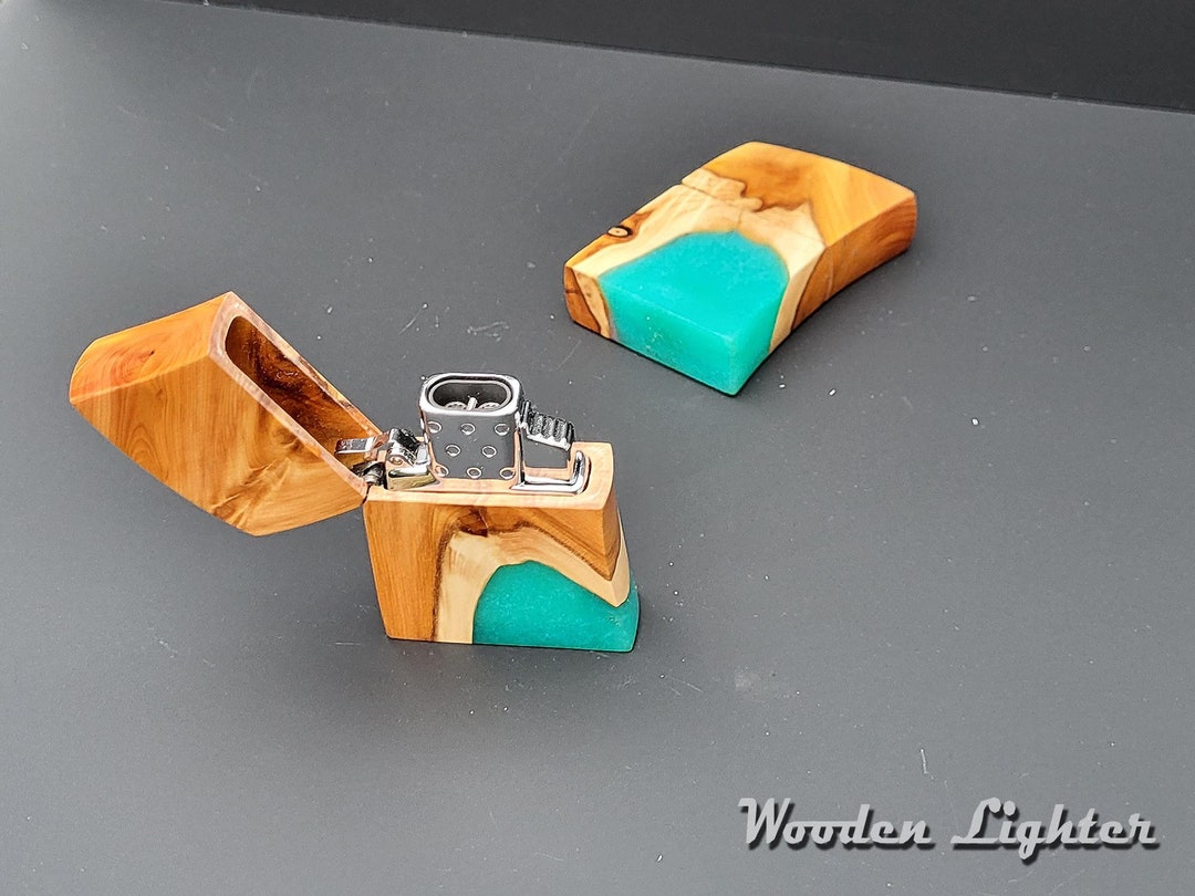 Zippo ™ Dual Jet Butane Insert .hand Made English Yew Case. Rare Item ...