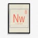 NW8 St John's Wood Art Print, Postcode Art Print, NW8 Postcode, Minimal ...
