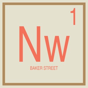 NW1 Baker Street Art Print, Postcode Art Print, NW1 Postcode, Minimal ...