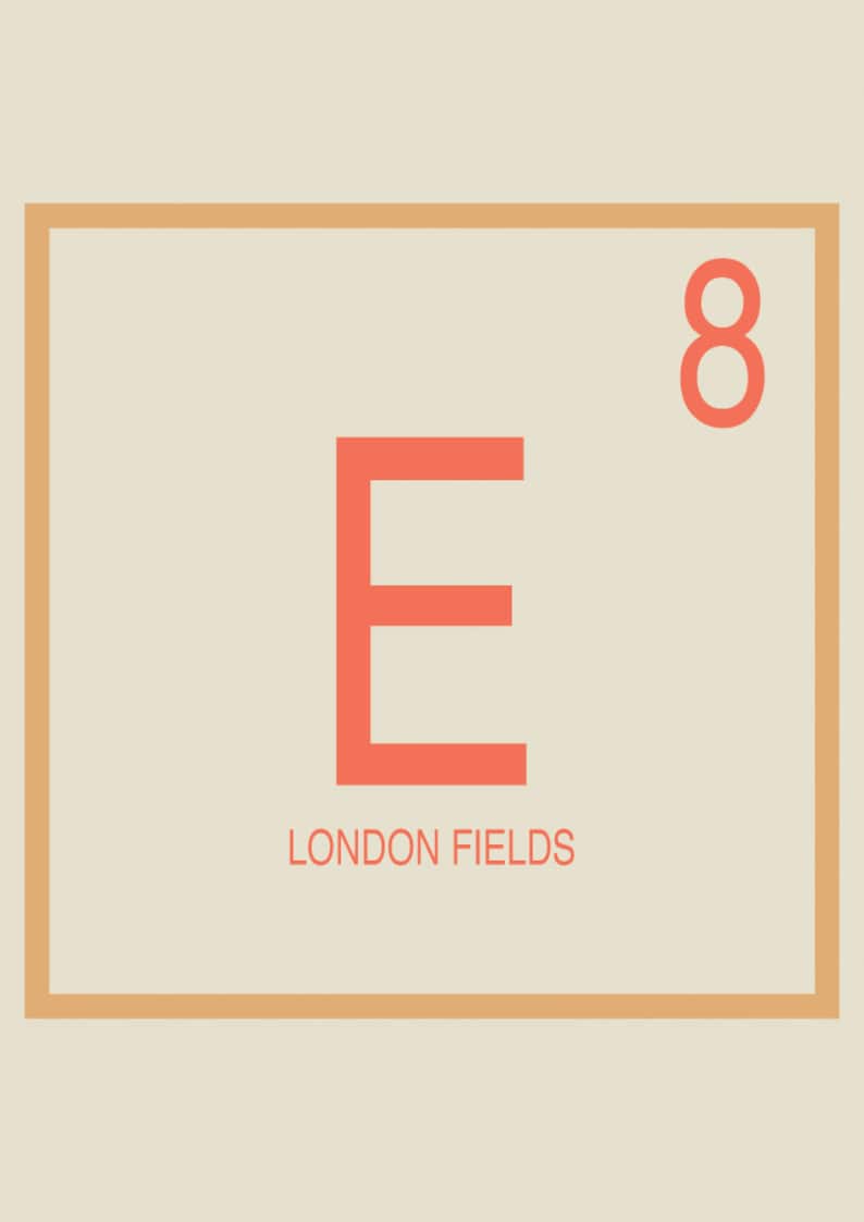 E8 London Fields Art Print Postcode Art Print London E8 - Etsy