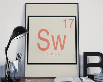 Bakerloo Line Print Brown, London Underground Poster, Train Poster ...