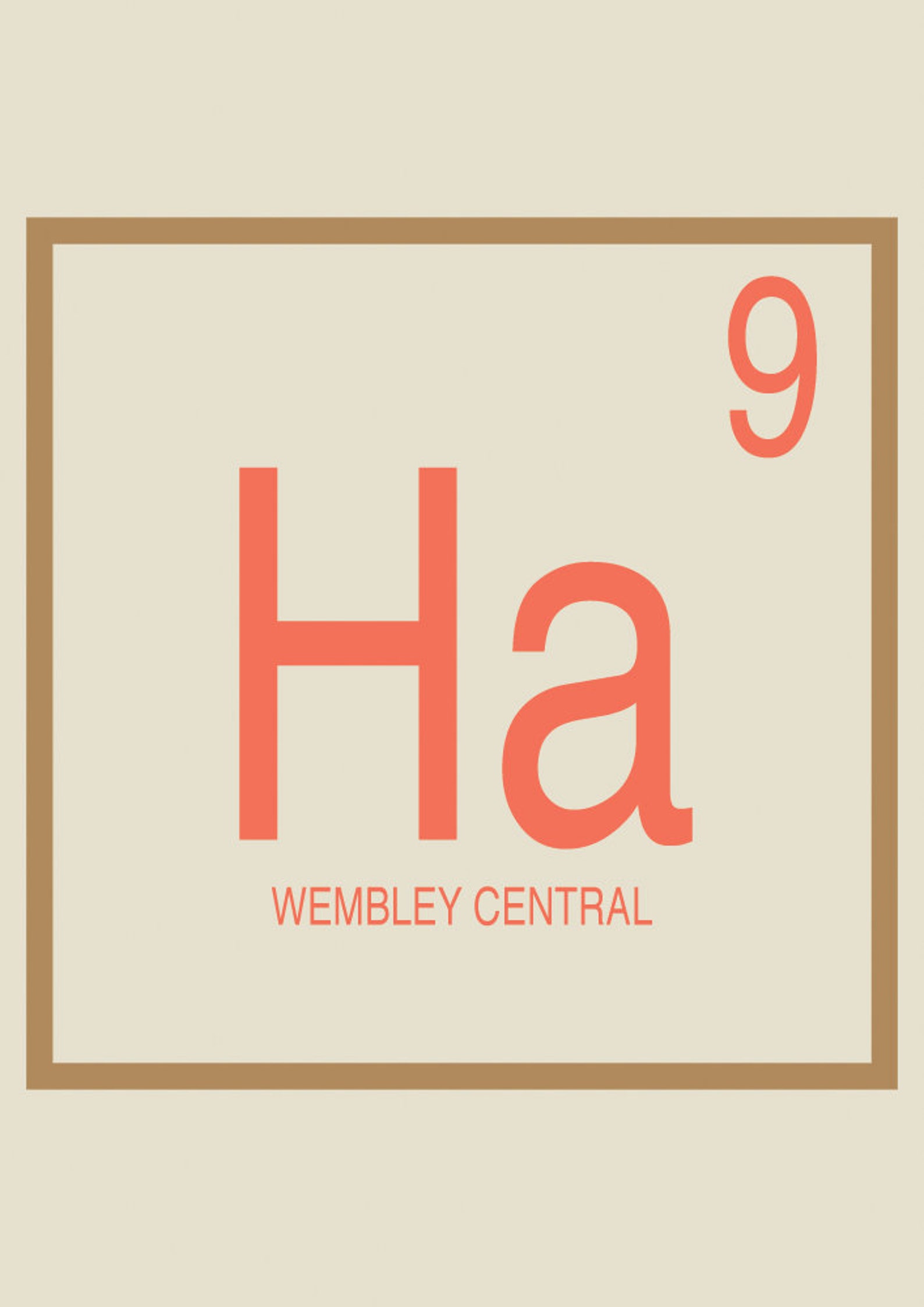 HA9 Wembley Central Art Print Postcode Art Print HA9 - Etsy