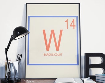 Bakerloo Line Print Brown, London Underground Poster, Train Poster ...