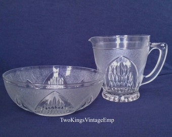 Pitcher and Bowl - Etsy UK