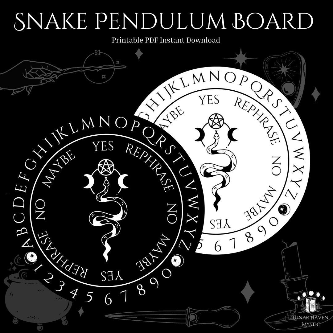 Snake Pendulum Board- Digital Download - Etsy