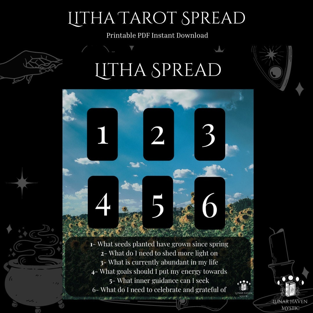Litha Tarot Spread Digital Download, Tarot Reading, Divination ...