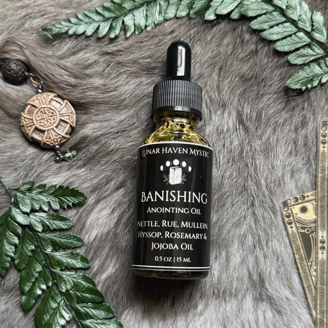 Banishing Ritual Oil, Spell Oil, Anointing Oil - Etsy