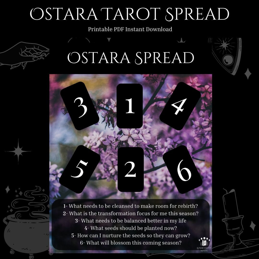 Ostara Tarot Spread, Digital Download, Tarot Reading, Divination ...