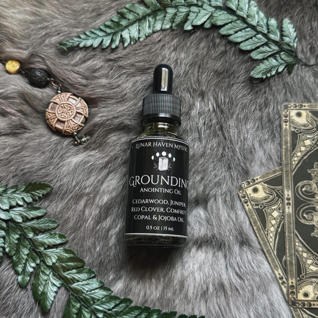 Grounding Ritual Oil, Spell Oil, Anointing Oil - Etsy