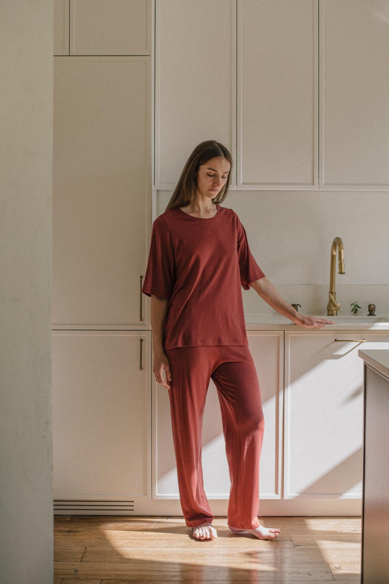 100% Merino Wool Sleepwear - Winter Pajamas for Women - Thermal Pajamas ...