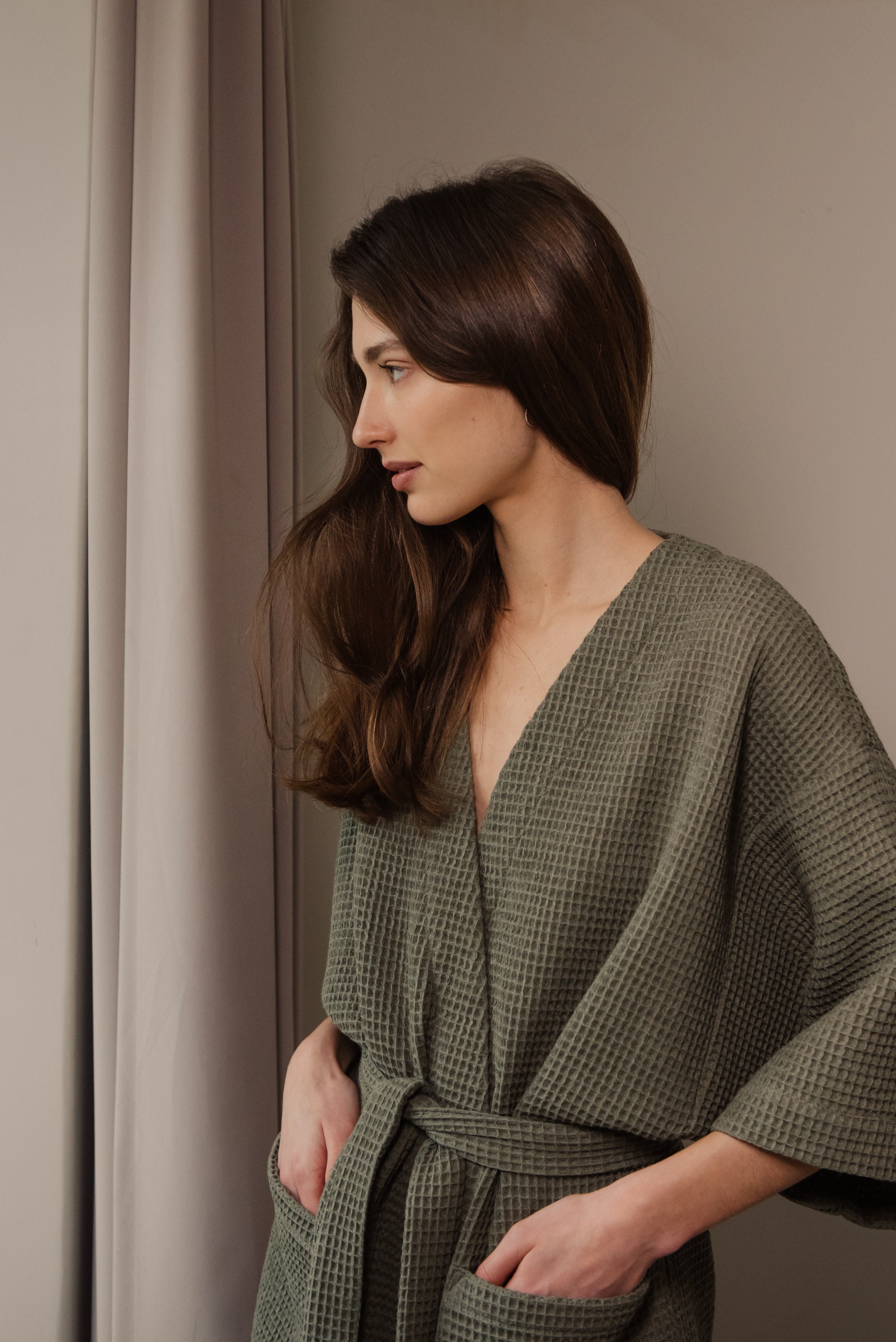 Cotton Waffle Robe for Women Absorbent Waffle Bath Robe | Etsy