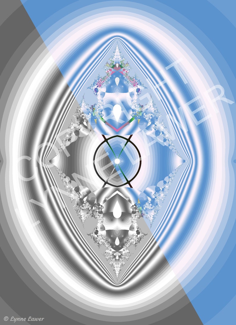 Diamond Printable Greyscale Fractals | 5 Different Fractals | Printable ...