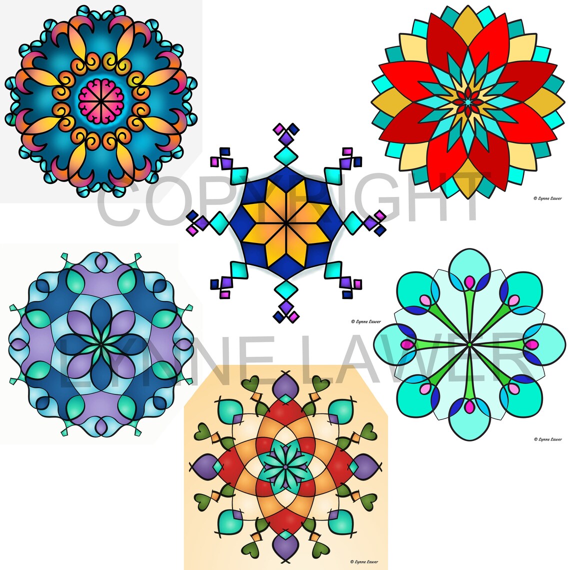Super Simple Mandalas 2 FULL SET of 30 Easy Colouring Pages Mandala ...