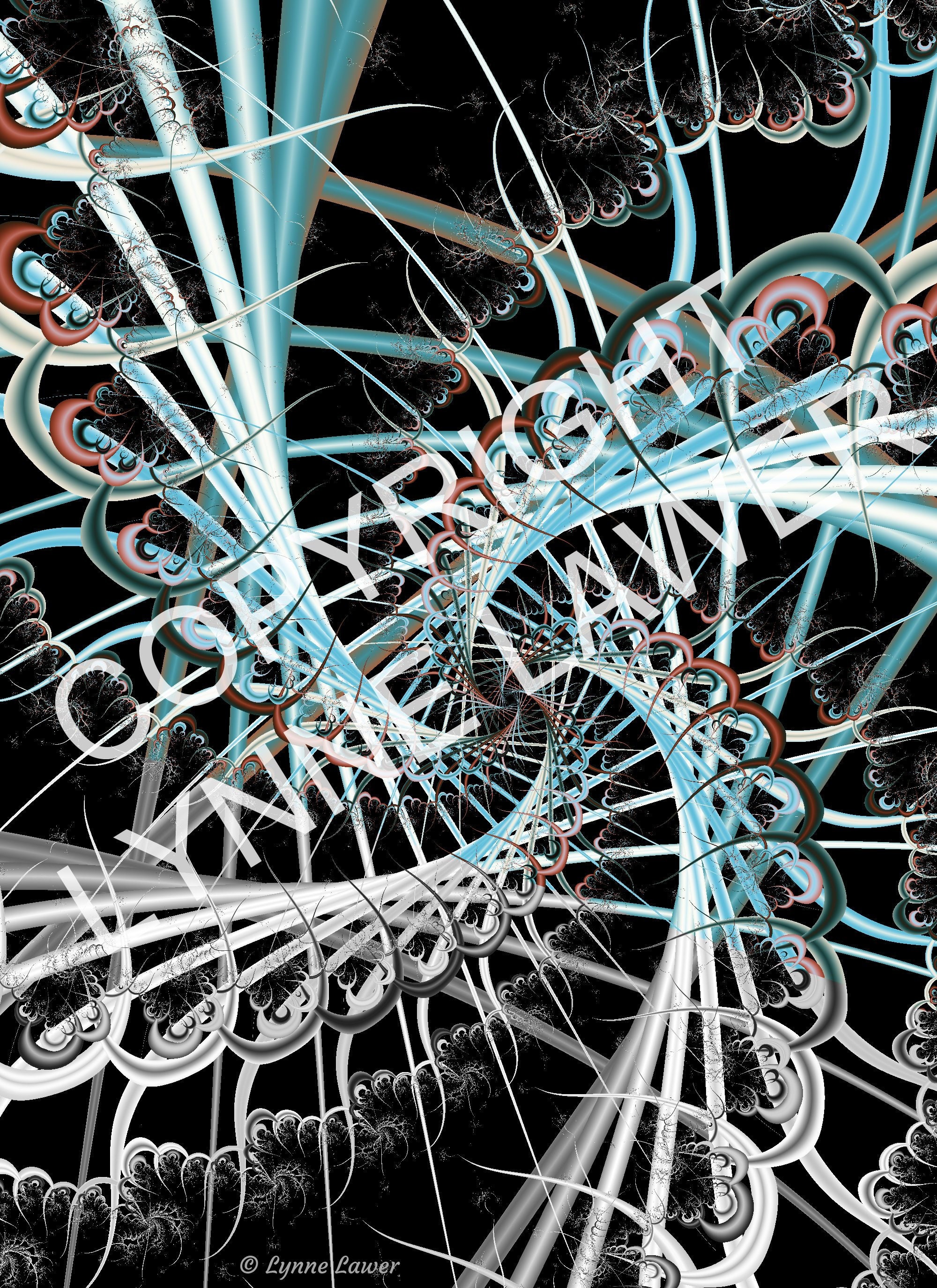 Rollercoaster Printable Greyscale Fractals | 5 Different Fractals ...