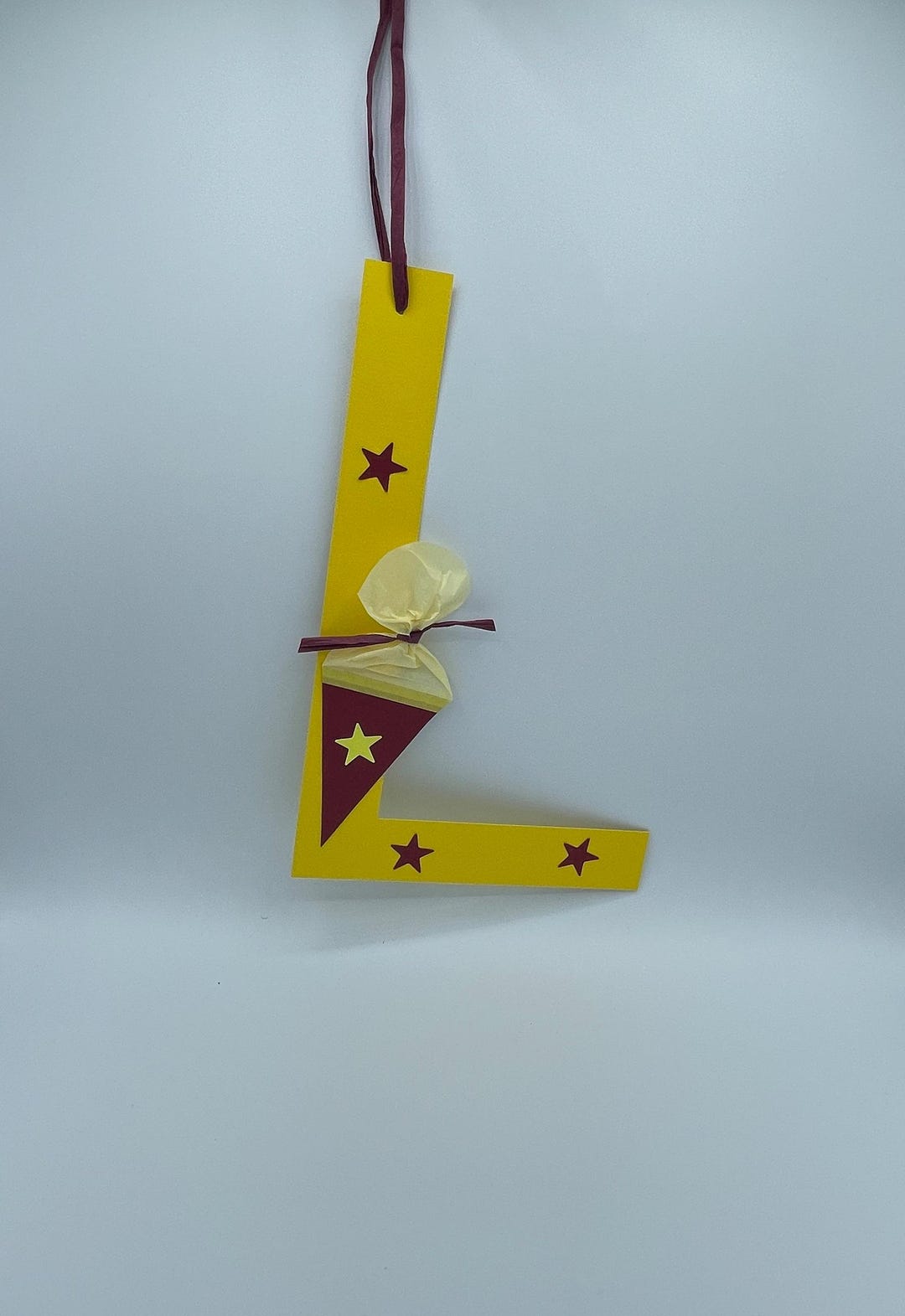 Letter Hanger SCHOOL BEGINNING, Letter L, Yellow-red, 17.5 X 29 Cm ...