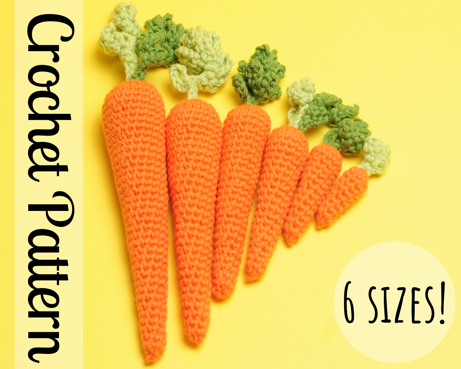 Perfect Crochet Carrot Pattern Crochet Carrot Pattern - Etsy